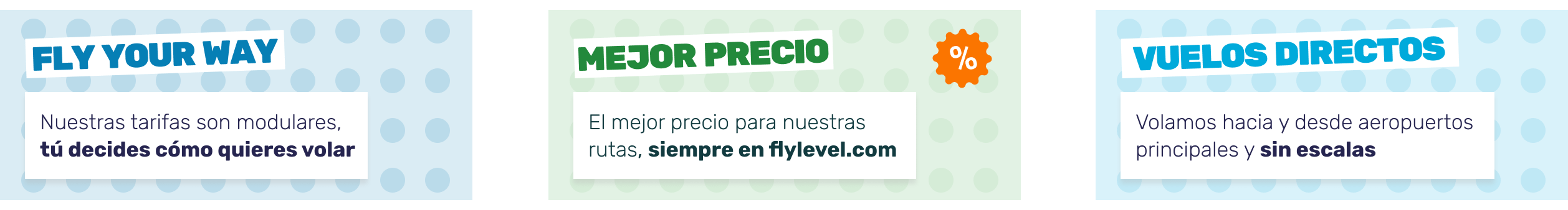 LEVEL, reserva vols directes i bitllets d'avió barats